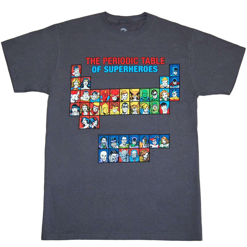 Superhero Periodic Table T-Shirt – AnimationShops