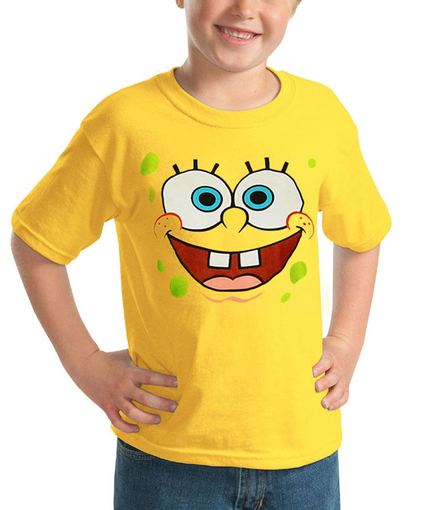 SpongeBob Face Youth Kids T-Shirt – AnimationShops