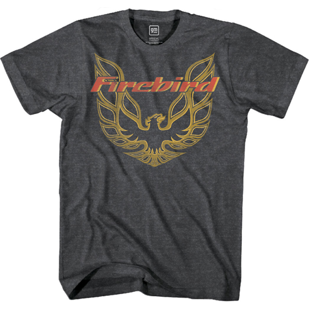 Pontiac Firebird Classic Logo Vintage T-Shirt Charcoal – AnimationShops