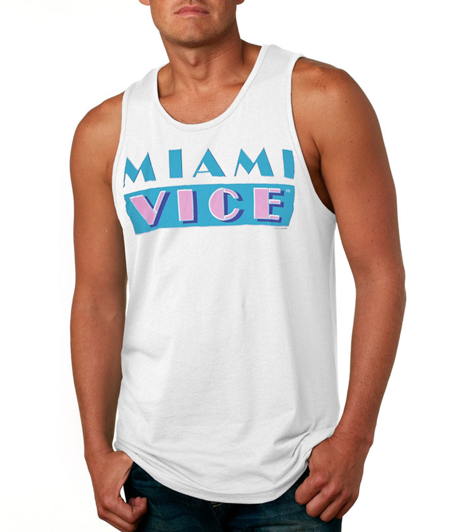 Miami Vice Logo Adult Tank Top – AnimationShops