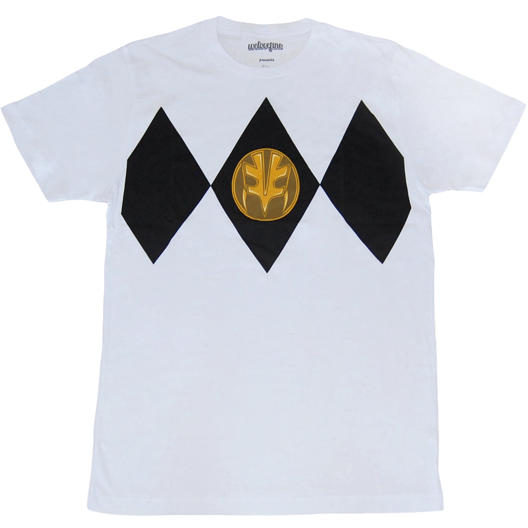 Mighty Morphin Power Rangers White Ranger Costume T-Shirt – AnimationShops