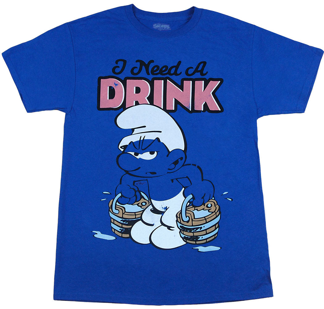 Smurfs I Need A Drink T-Shirt – AnimationShops