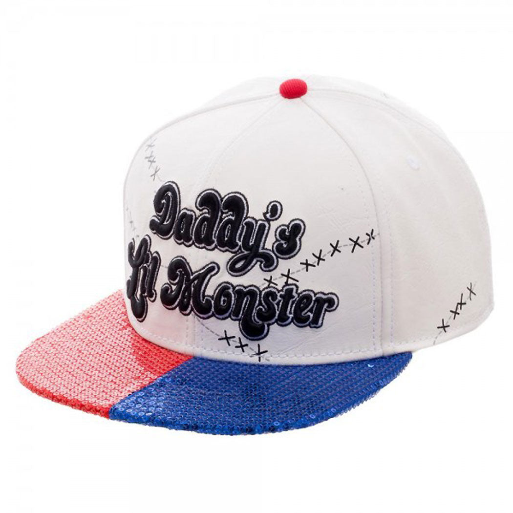 Suicide Squad Daddy's Lil Monster Sequin Snapback Hat – AnimationShops